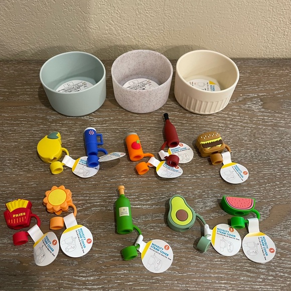 Stanley | Accessories | New Stanley Straw Toppers Set Of And 3 Bases ...